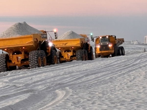 Park Shore Beach Project Underway Despite “Angry Seas” - Gulf Shore ...